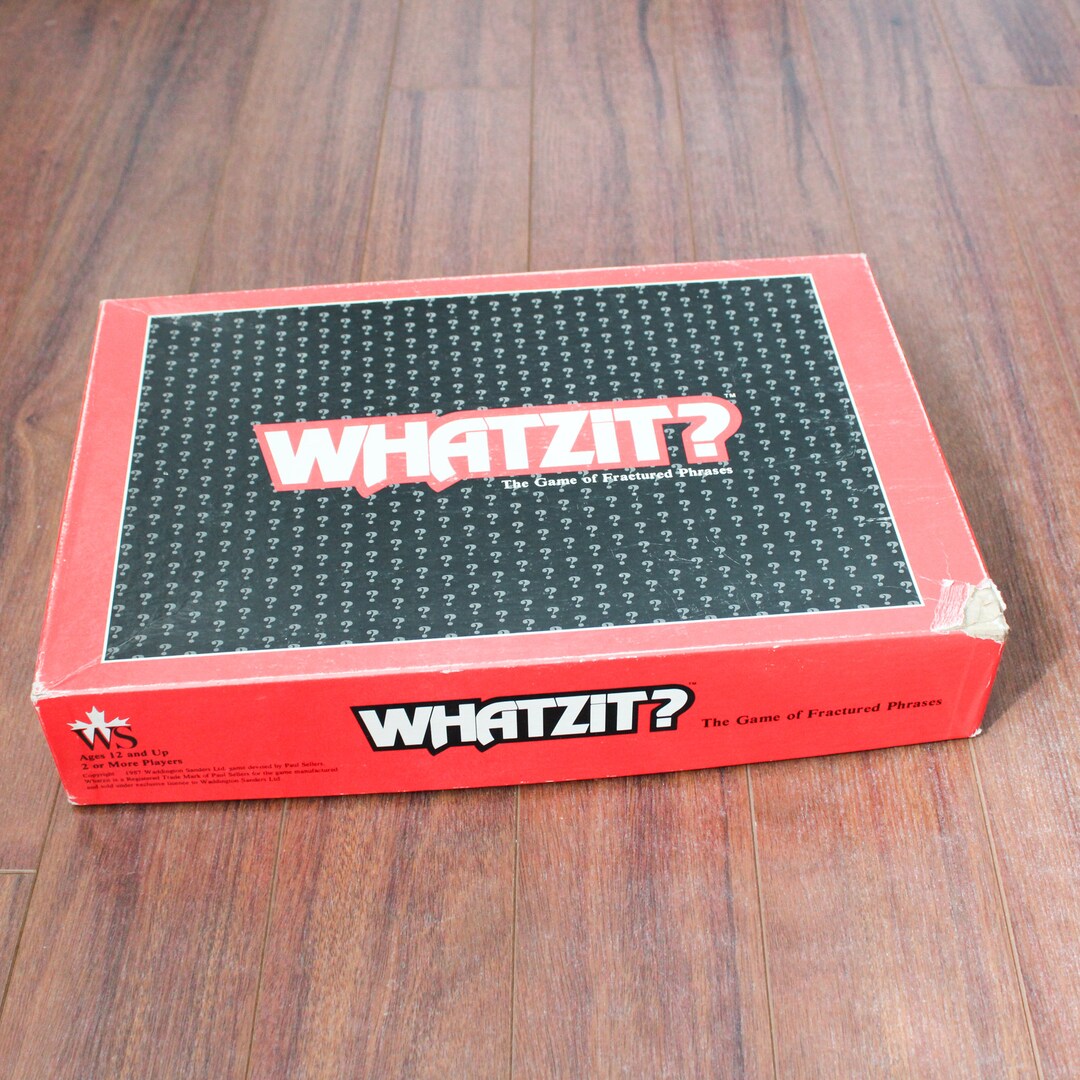 Vintage 1987 Whatzit? Board Game - Etsy