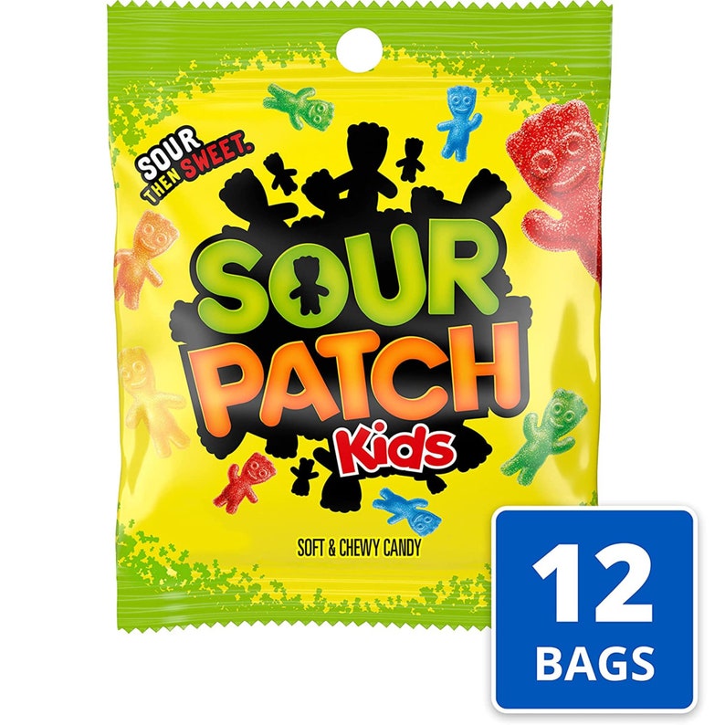 SOUR PATCH KIDS Candy, Original Flavor, Pack of 12 (5 Oz.) - Etsy