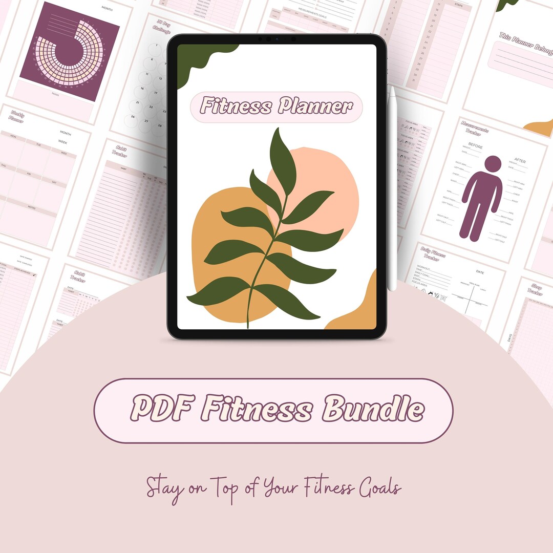 Digital Fitness Planner, Workout Planner, Weight Loss Tracker, Fitness ...