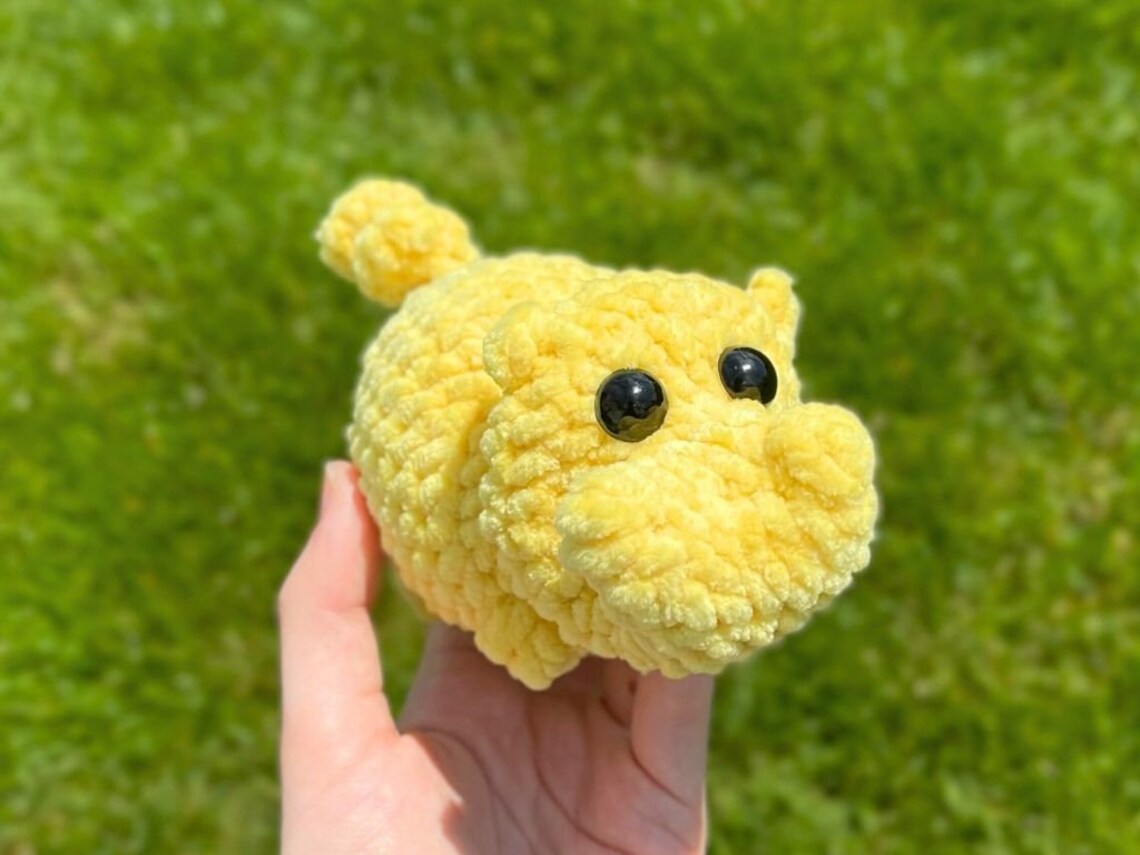 Crochet Pop-it Hippo NO SEW Pattern Fidget, Amigurumi PDF Pattern, Mini ...