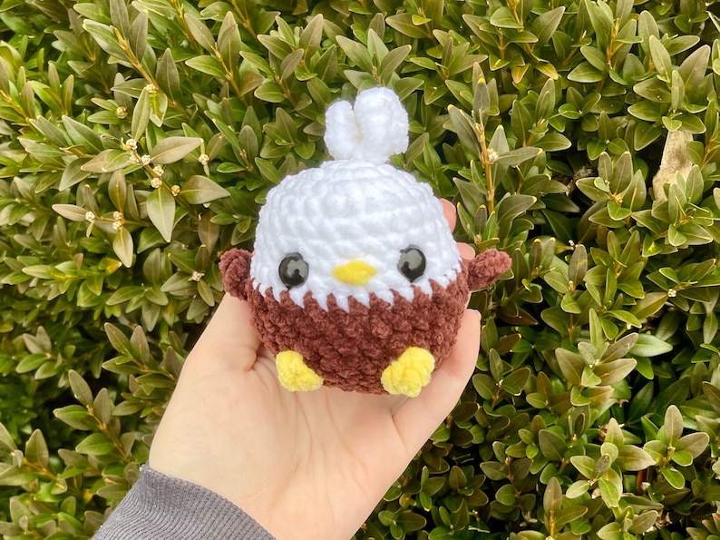 Plush Baby Eagle Decor Cute Stuffed Animal Amigurumi Mini Bird Toy ...