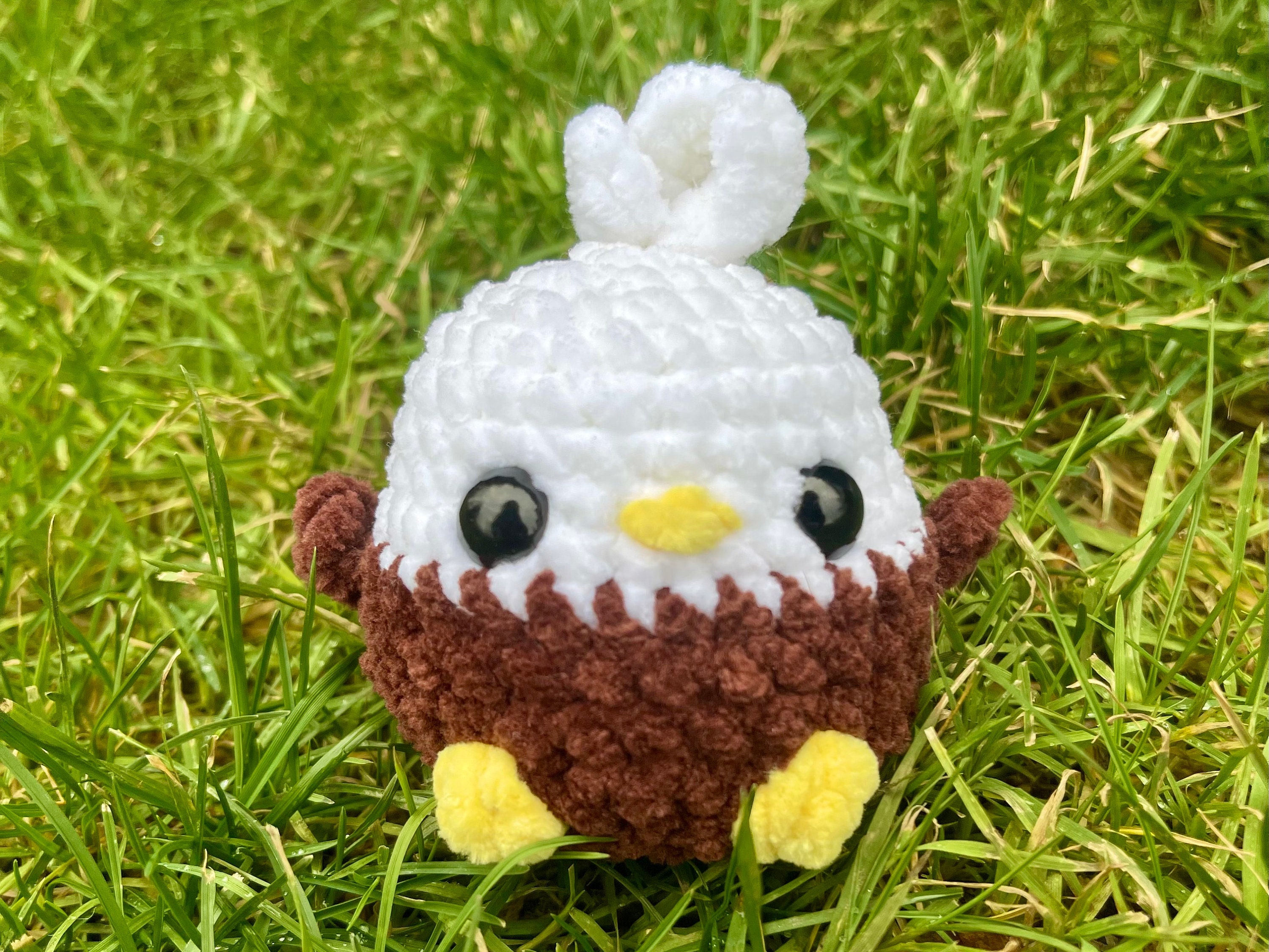 Plush Baby Eagle Decor Cute Stuffed Animal Amigurumi Mini Bird Toy ...