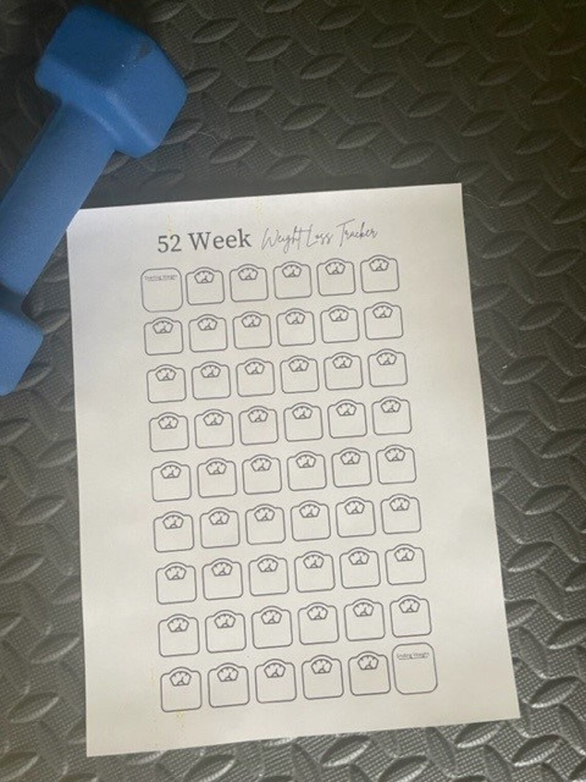 52 Week Weight Loss Tracker - a Easy and Fun Way to Keep Track of Your ...