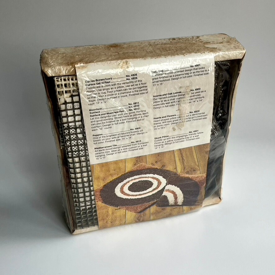 Vintage 1970s ARTCRAFT Concepts Latch Hook Shag Rug Kit 4826/4828 Retro ...