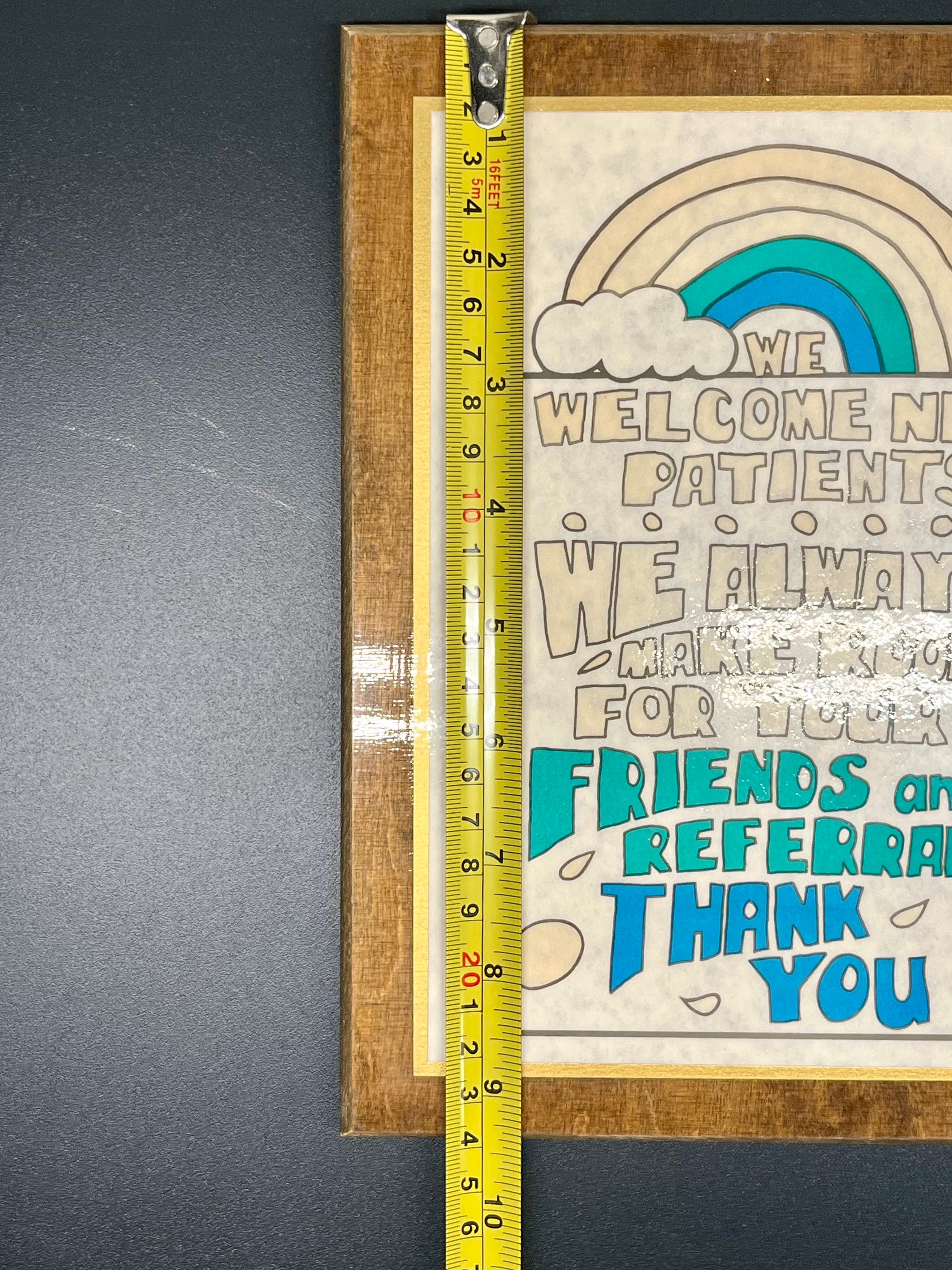 Vintage 1970s Wood Welcome Sign for Medical Doctors Healthcare Office ...