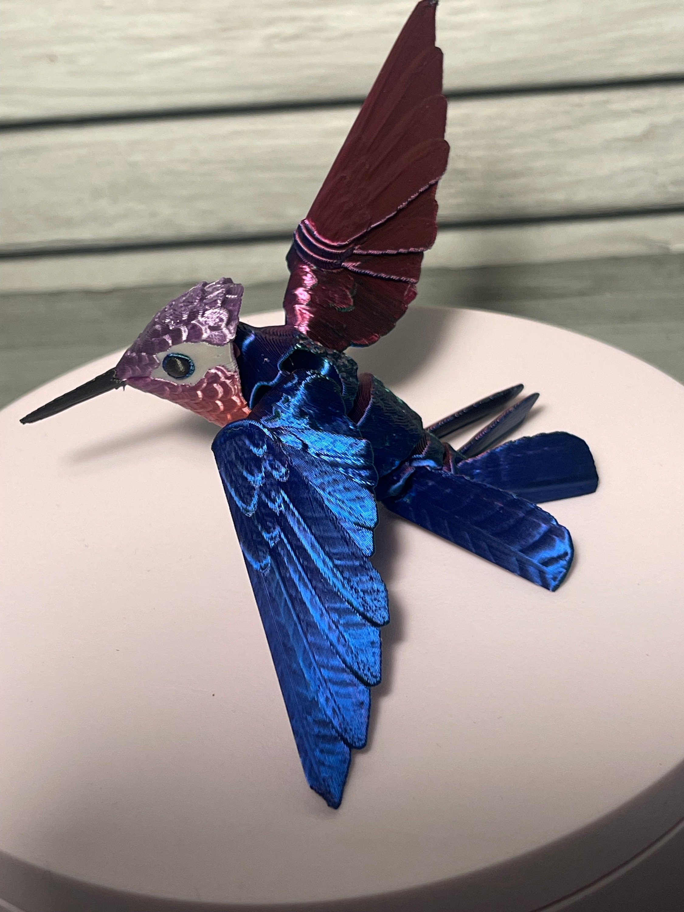 3D Printed Articulated Hummingbird: Biodegradable PLA Decor - Etsy