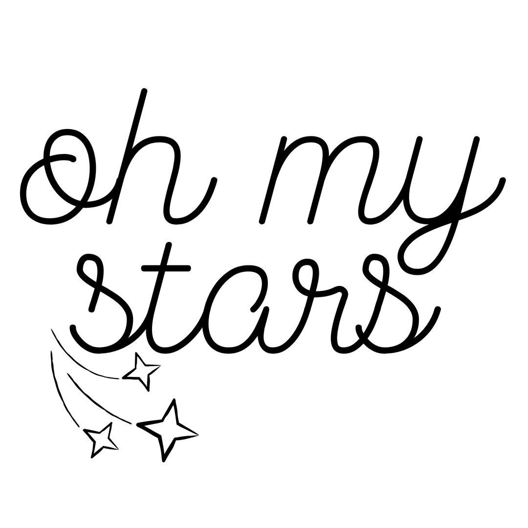 Oh My Shooting Stars SVG/PNG - Etsy