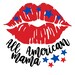 American Mama Lips SVG/PNG - Etsy