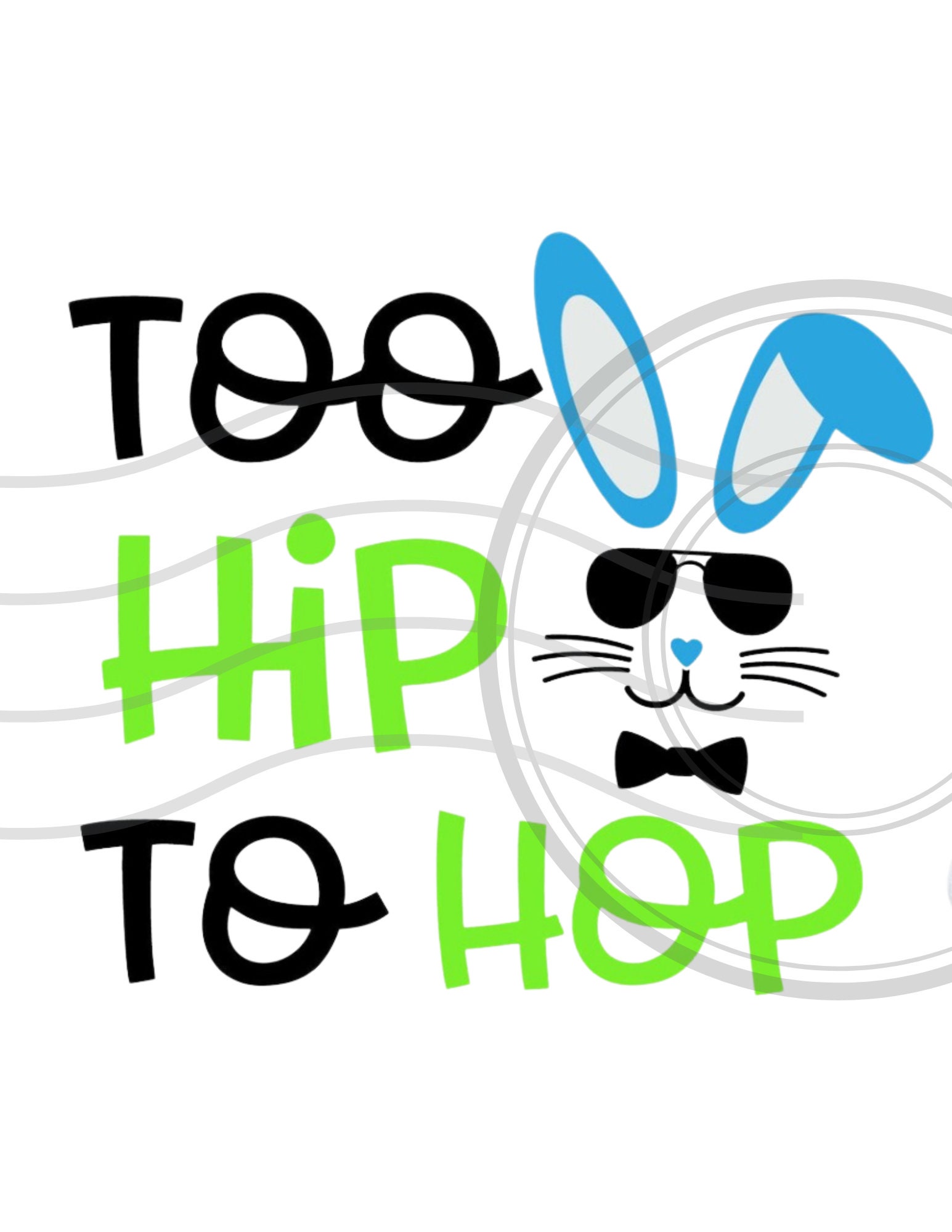 Too Hip to Hop SVG/PNG - Etsy