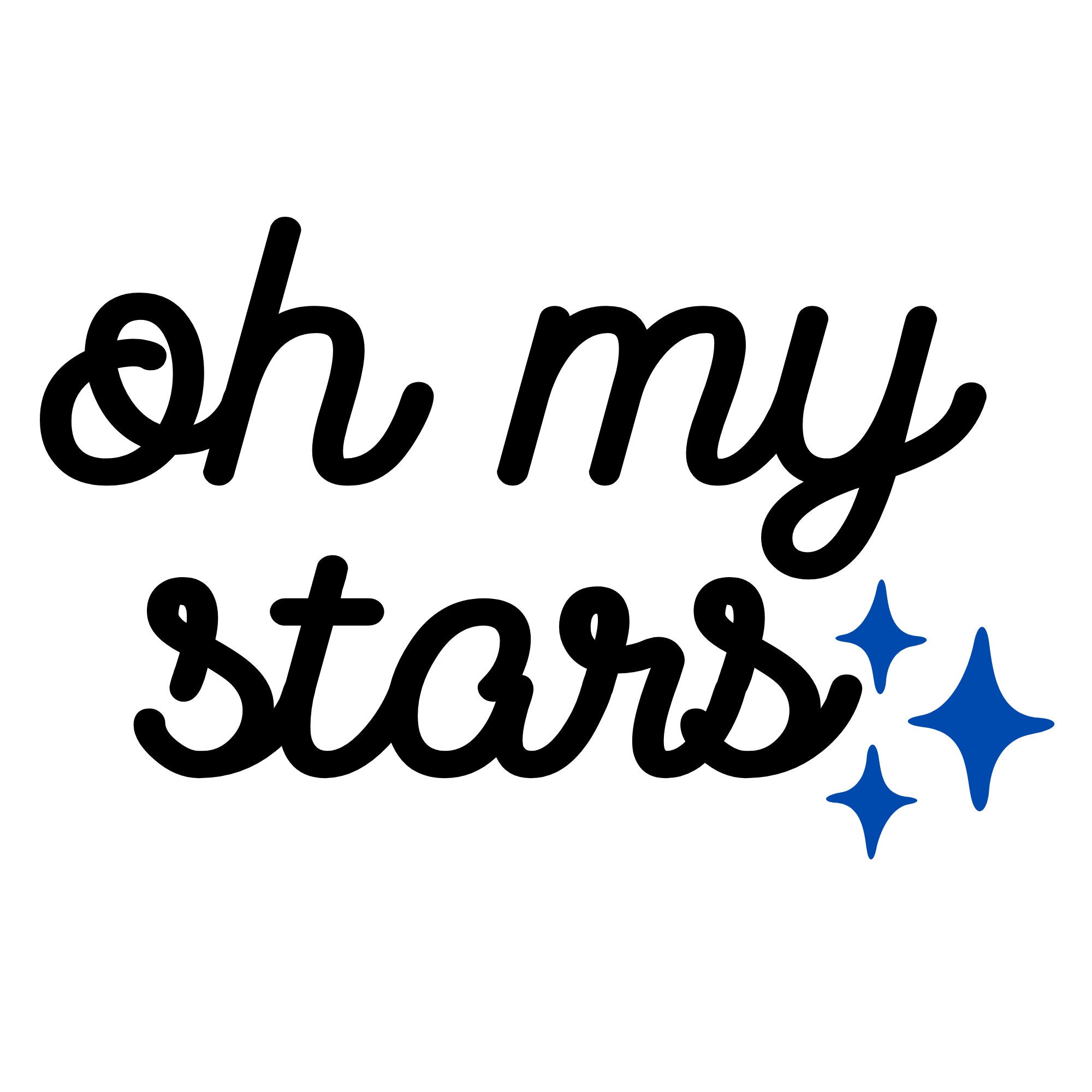 Oh My Stars Blue SVG/PNG - Etsy