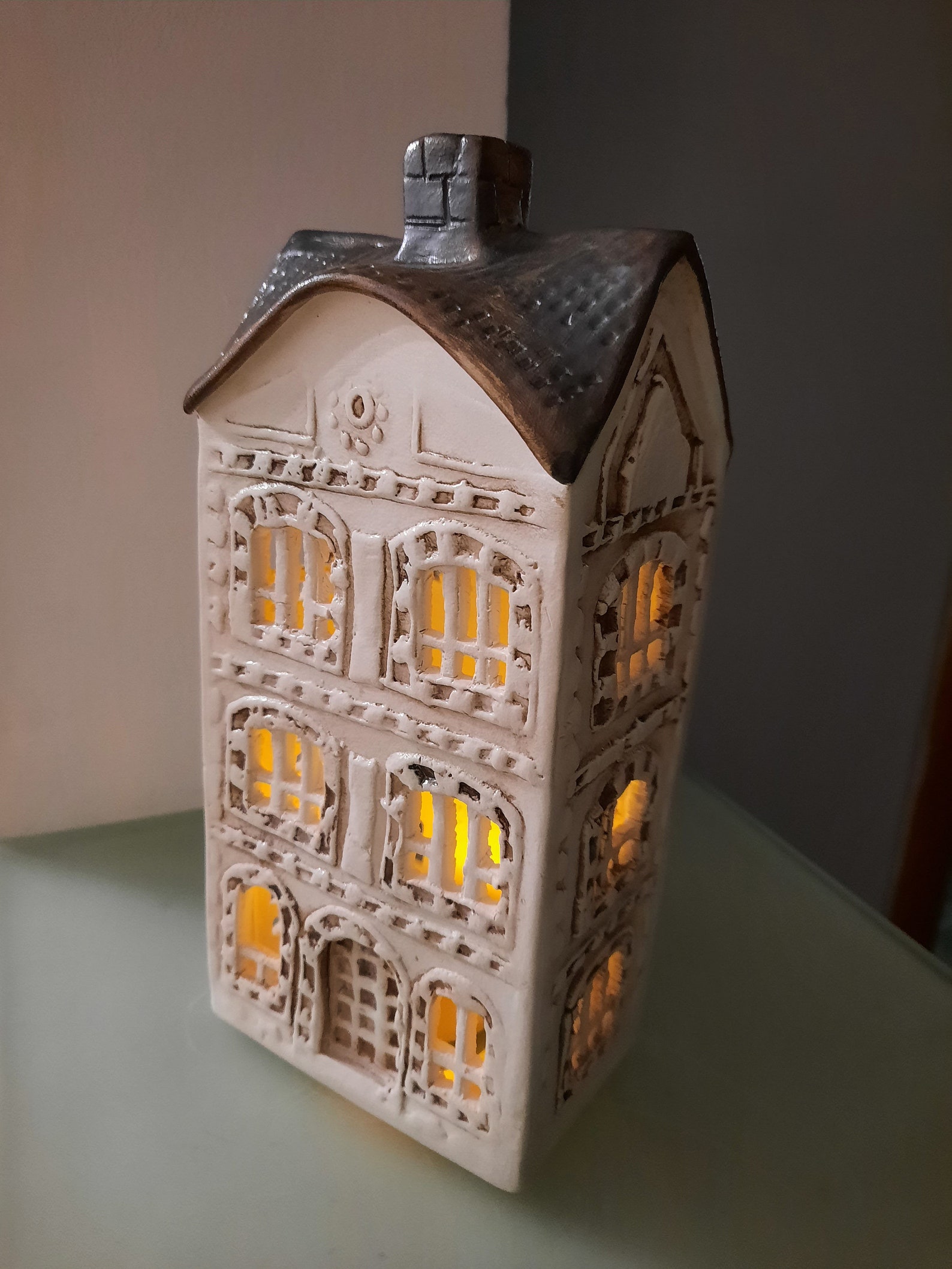 Small Ceramic House, Tea Light Holder - Etsy