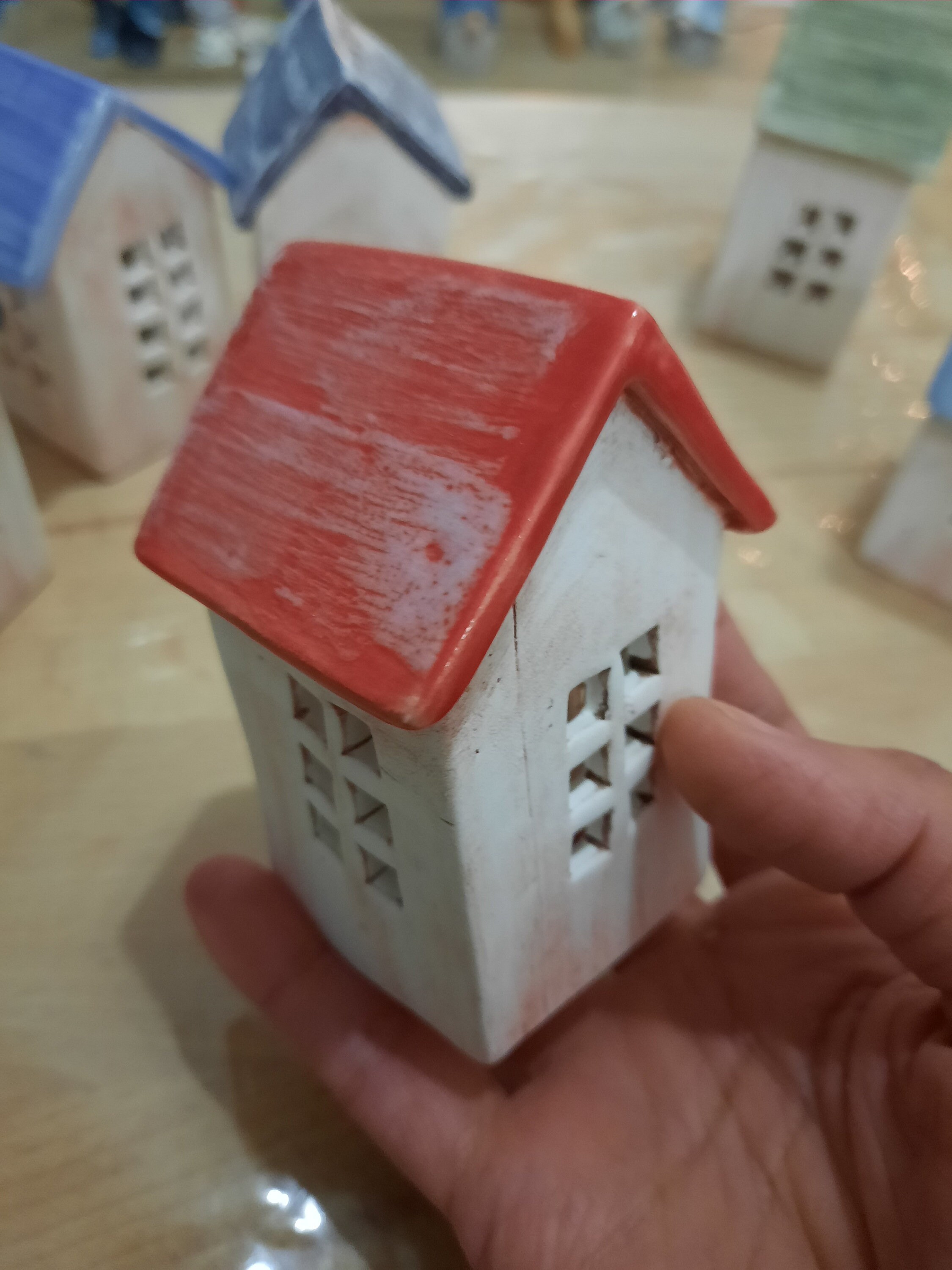 Colorful Ceramic House, Tea Light Holder - Etsy