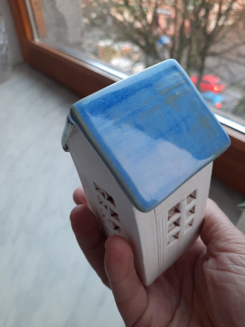 Colorful Ceramic House, Tea Light Holder - Etsy
