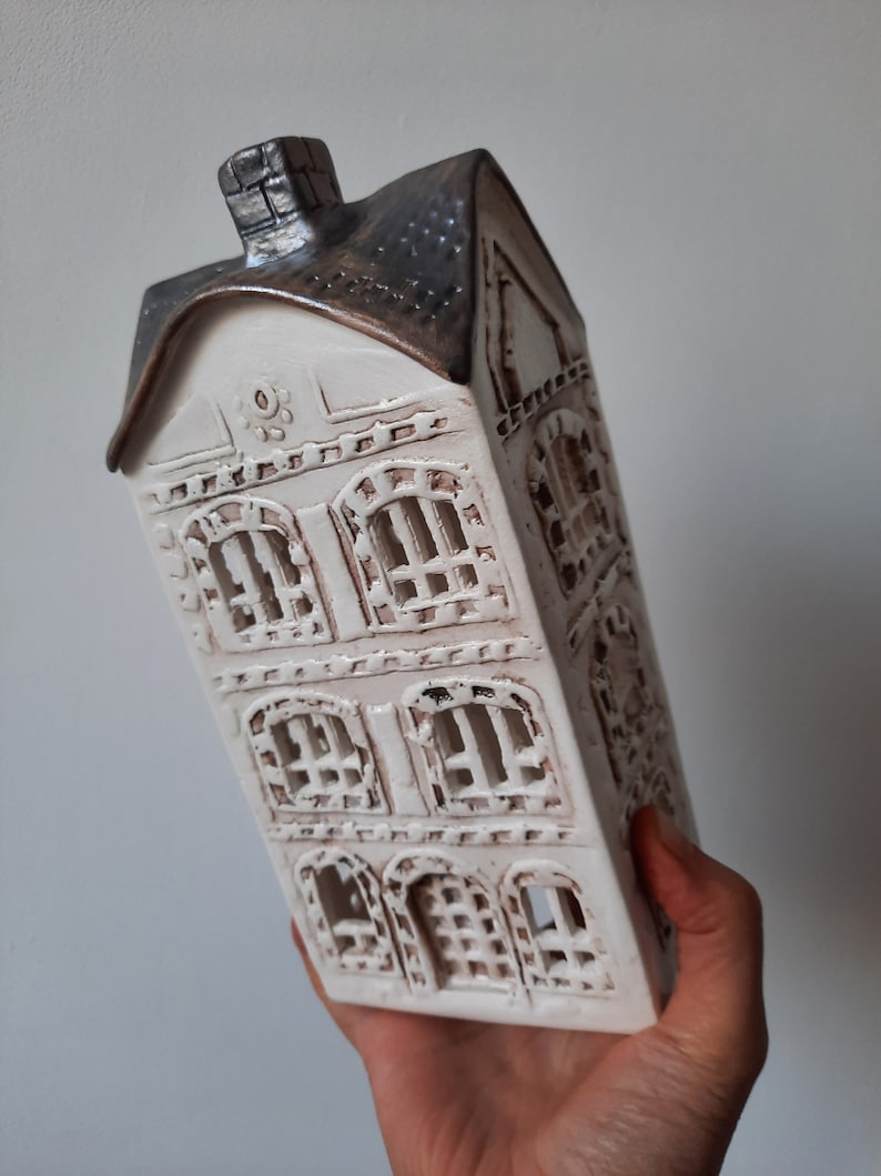Small Ceramic House, Tea Light Holder - Etsy