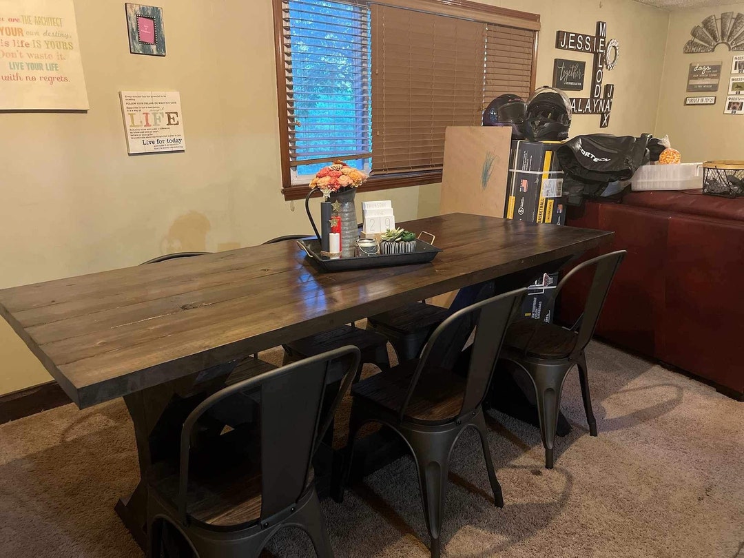 Cedar Farmhouse Style Dining Table - Etsy