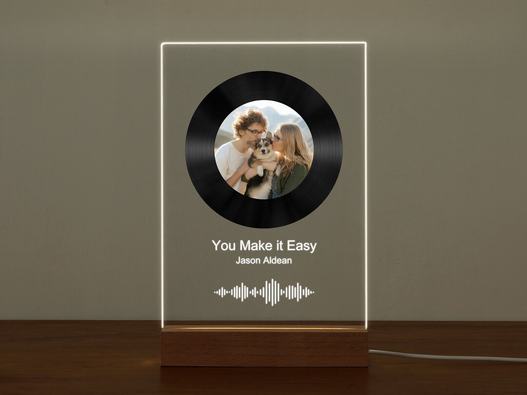 Custom Song Plaque Night Light | Personalized LED Picture Frames ...