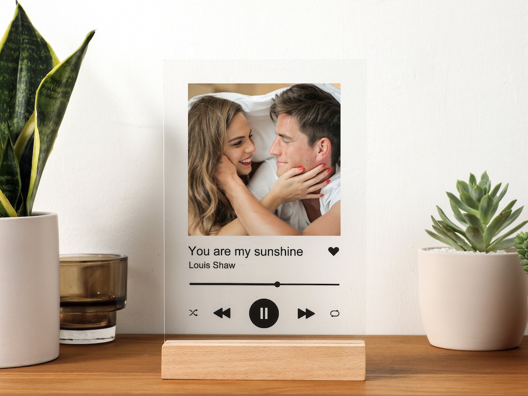 Custom Music Plaque With Stand | Personalized Picture Frames | Custom ...