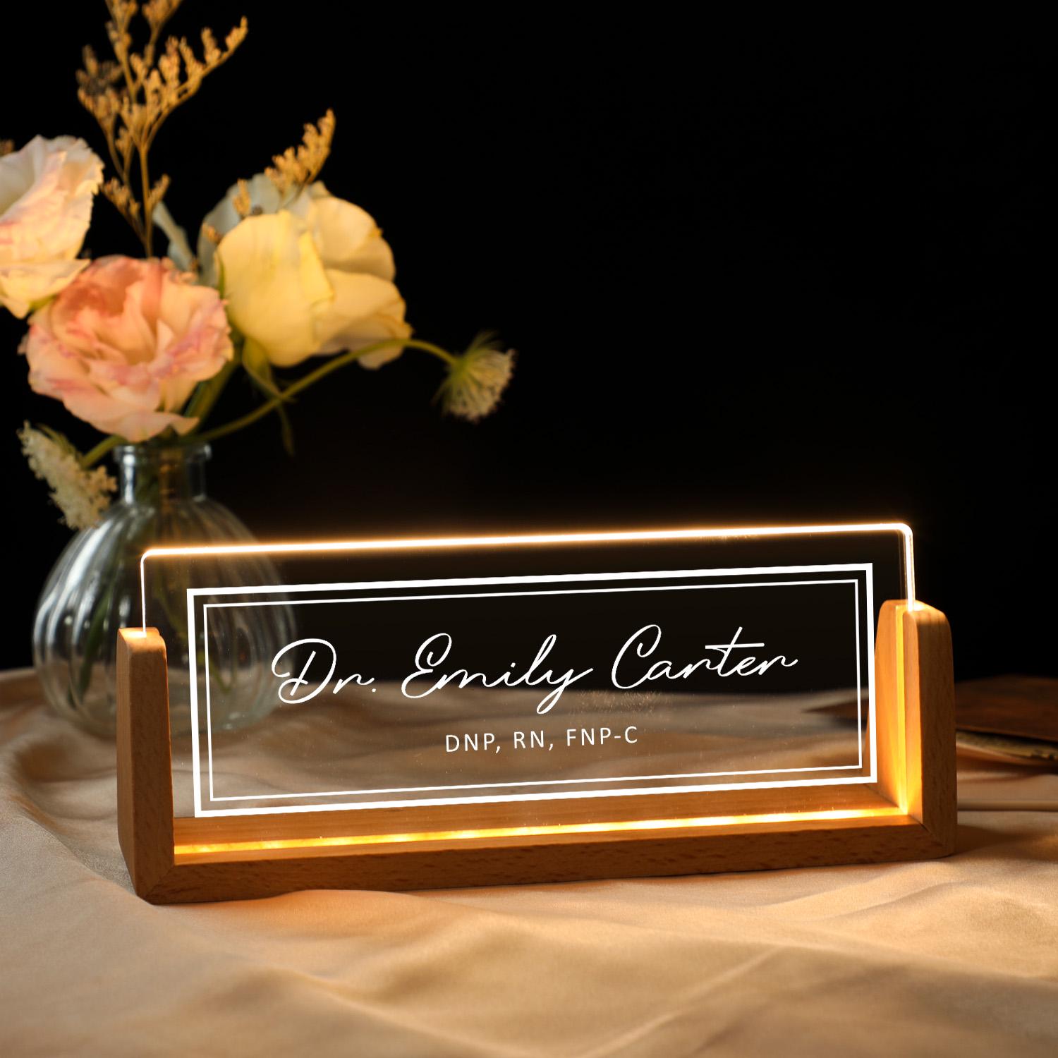 Personalized Phd Desk Name Plate, Custom Doctor Name Plate for Desk ...