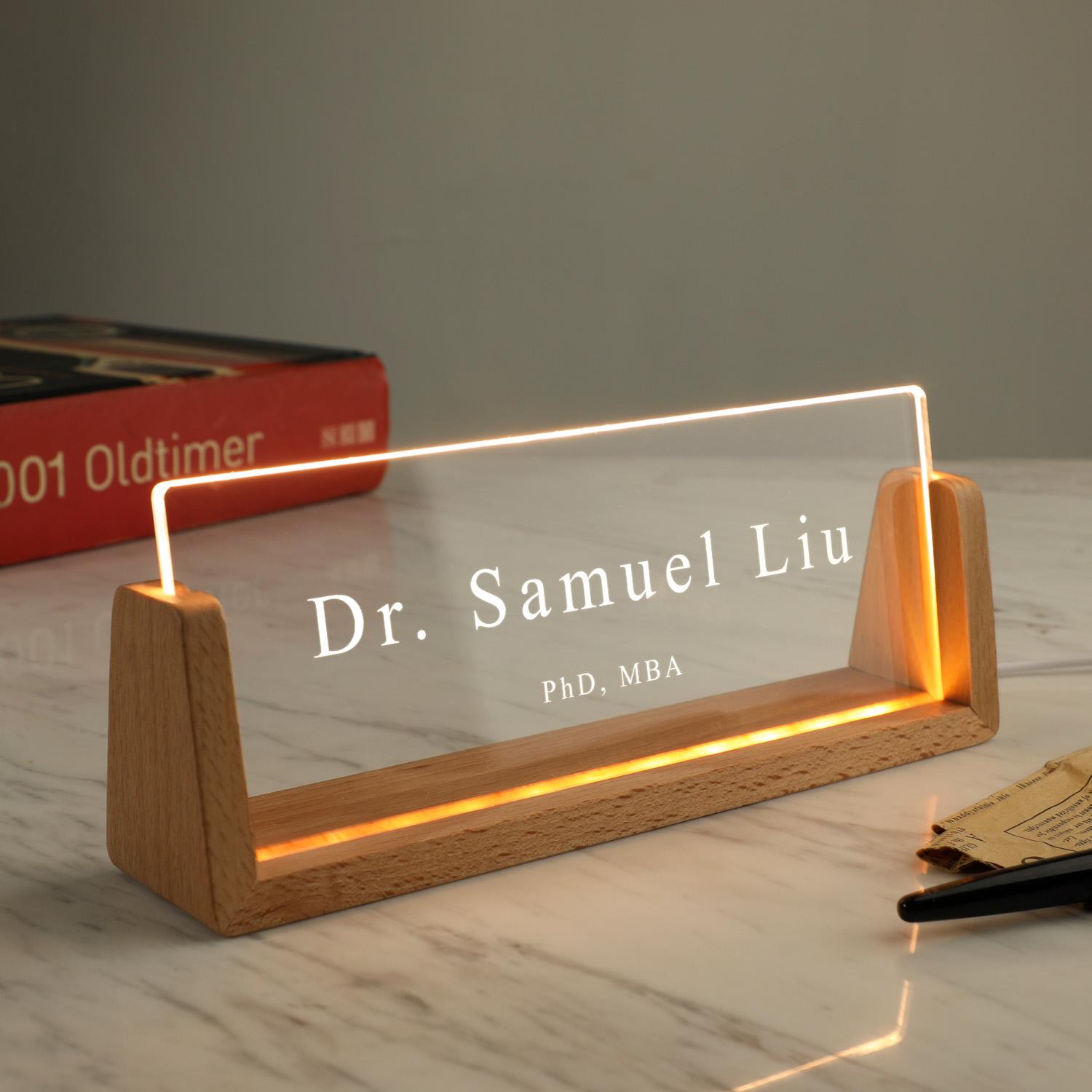 Personalized Phd Desk Name Plate, Custom Doctor Name Plate for Desk ...