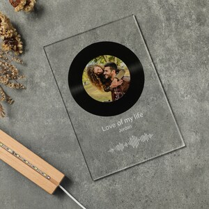 Custom Song Plaque Night Light | Personalized LED Picture Frames ...