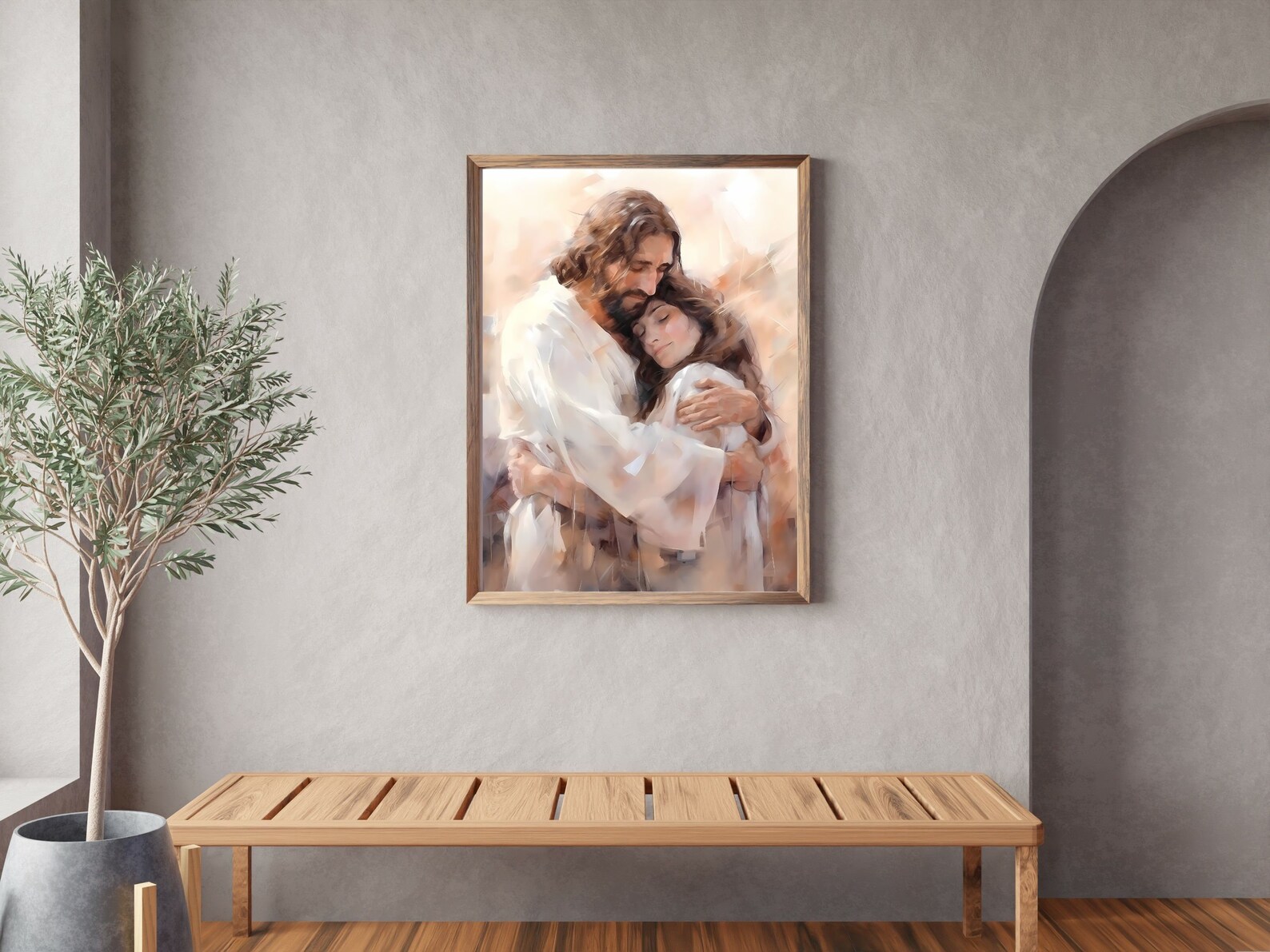 Divine Embrace Digital Download Jesus Embracing Woman - Etsy
