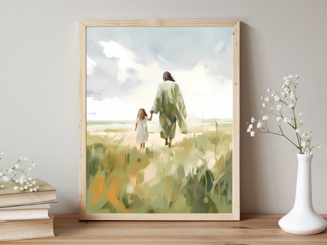 Walking With Jesus | Premium Digital Download | Faith-inspired Art - Etsy