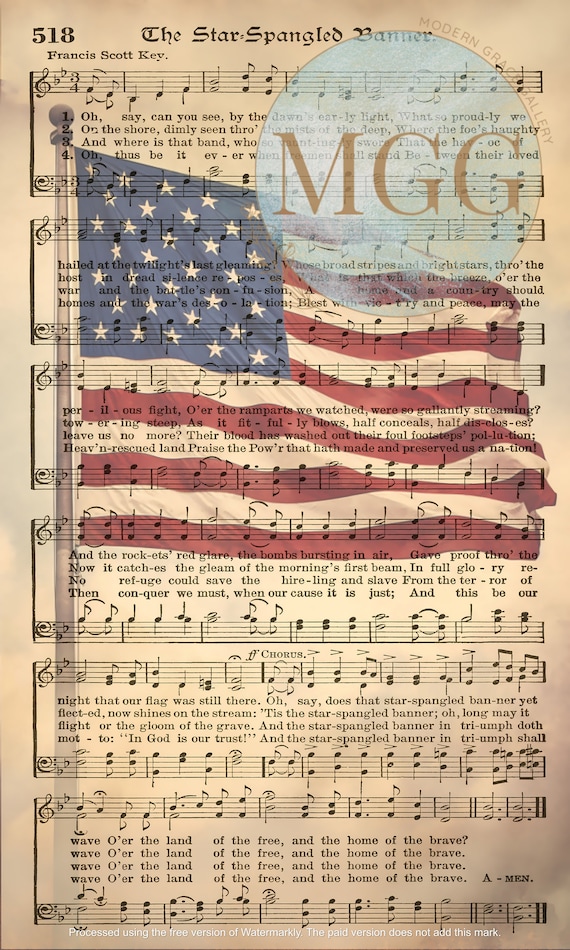 Star Spangled Banner Drawing