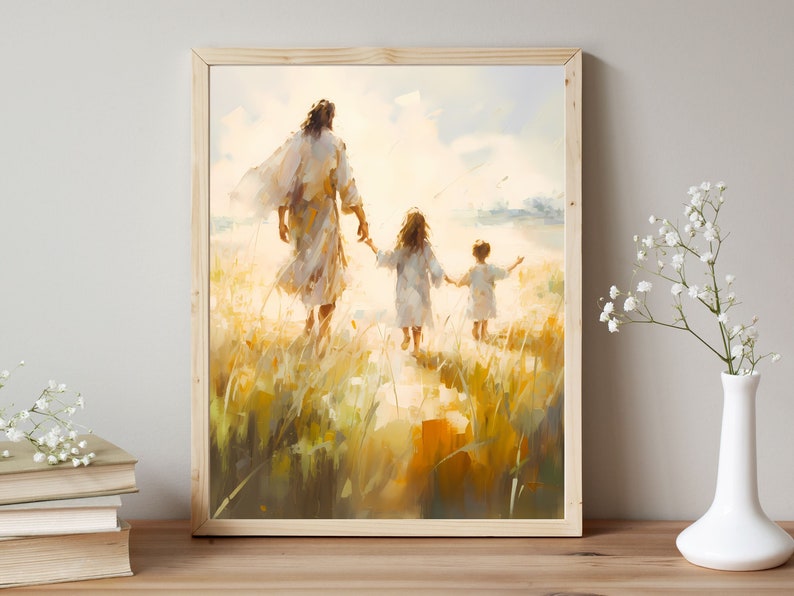 His Guiding Hand Digital Download Jesus Christ Walking - Etsy