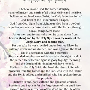 Nicene Creed - Catholic Profession of Faith - Catholic Prayers - Ocean ...