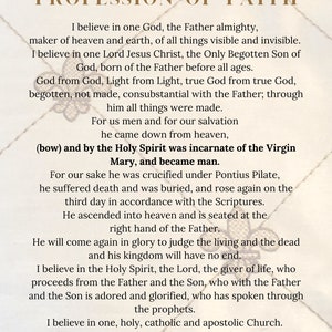 Nicene Creed - Catholic Profession of Faith - Catholic Prayers - Ocean ...
