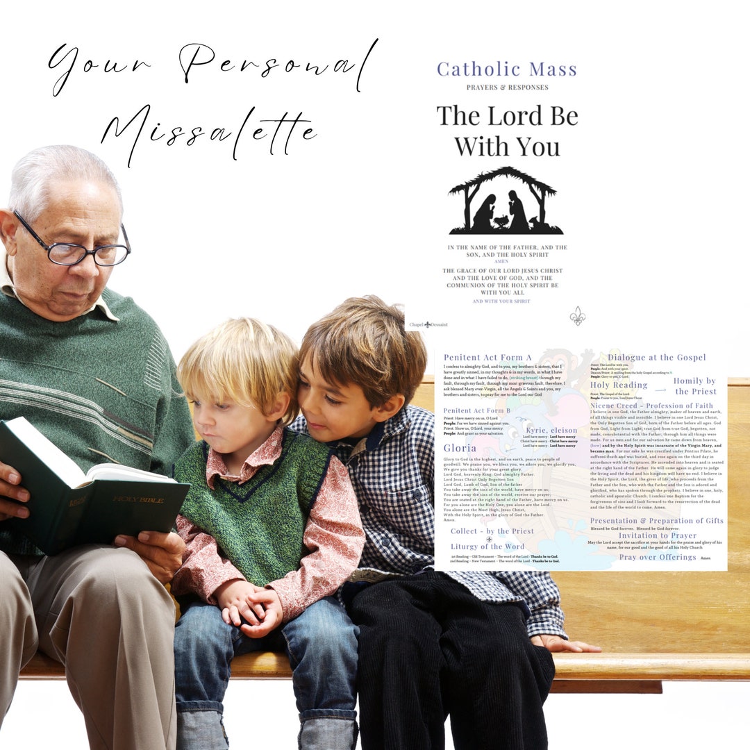 Catholic Mass Missalette, Beautiful Full Color, Matte Finish Card Stock ...
