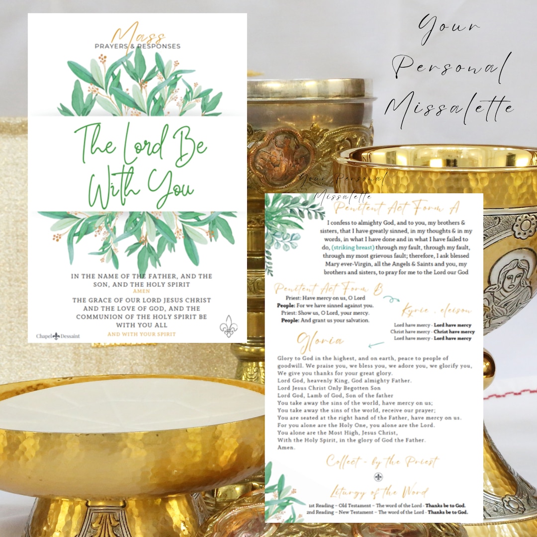 Catholic Mass Missalette: Full Color Prayers on Matte Cardstock - Etsy