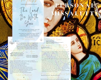 Catholic Mass Missalette, Beautiful Full Color, Matte Finish Card Stock ...