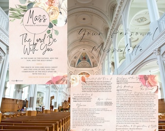 Catholic Mass Missalette, Beautiful Full Color, Matte Finish Card Stock ...
