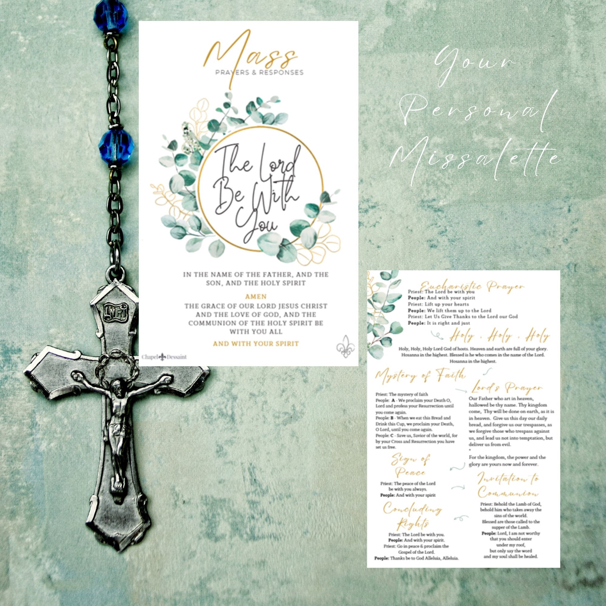 Catholic Mass Missalette, Beautiful Full Color, Matte Finish Card Stock ...