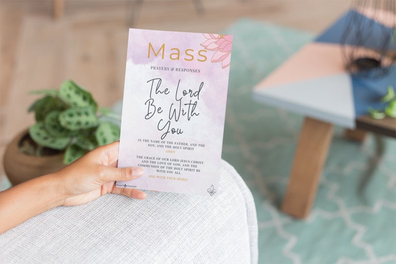 Catholic Mass Missalette, Beautiful Full Color, Matte Finish Card Stock ...