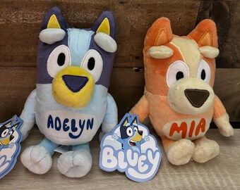 Bluey Plush, Personalized Bluey Plush, Bluey and Bingo, Bluey Stuffed ...