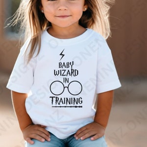 Wizard in Training, Onesie Shirt, Potter Baby, SVG, PNG, Baby Harry ...