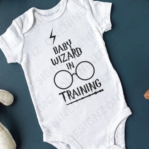 Wizard in Training, Baby Shirt, Potter Baby, SVG, PNG, Baby Harry ...