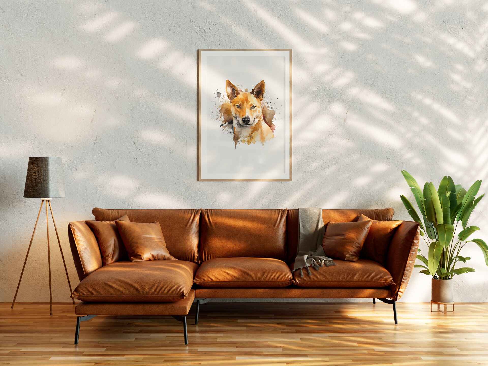 Three Australian Animals Watercolour Art Print Featuring a Koala, Dingo ...