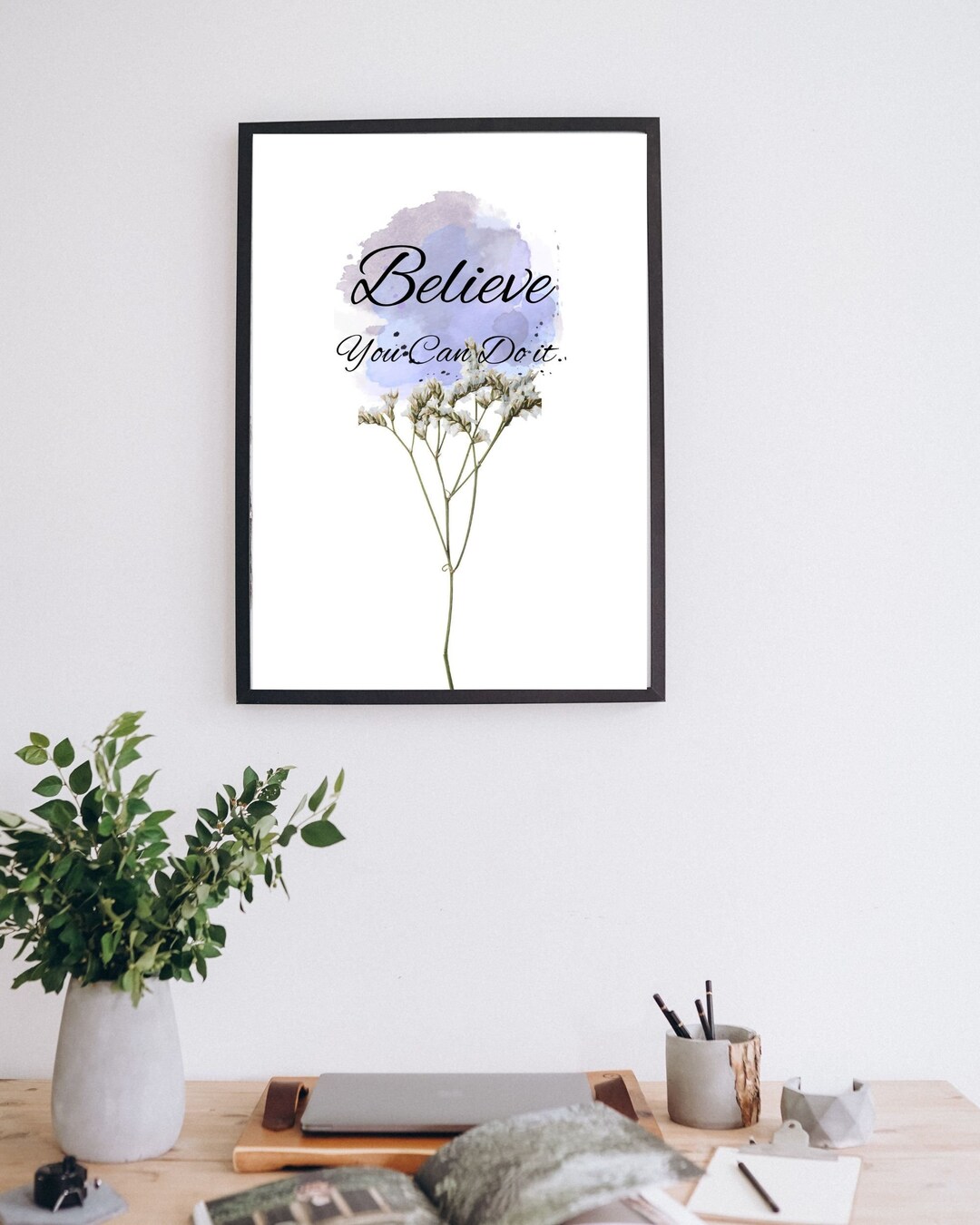 BELEIVE You Can Do It. Self Affirmation Graphics to Frame - Etsy