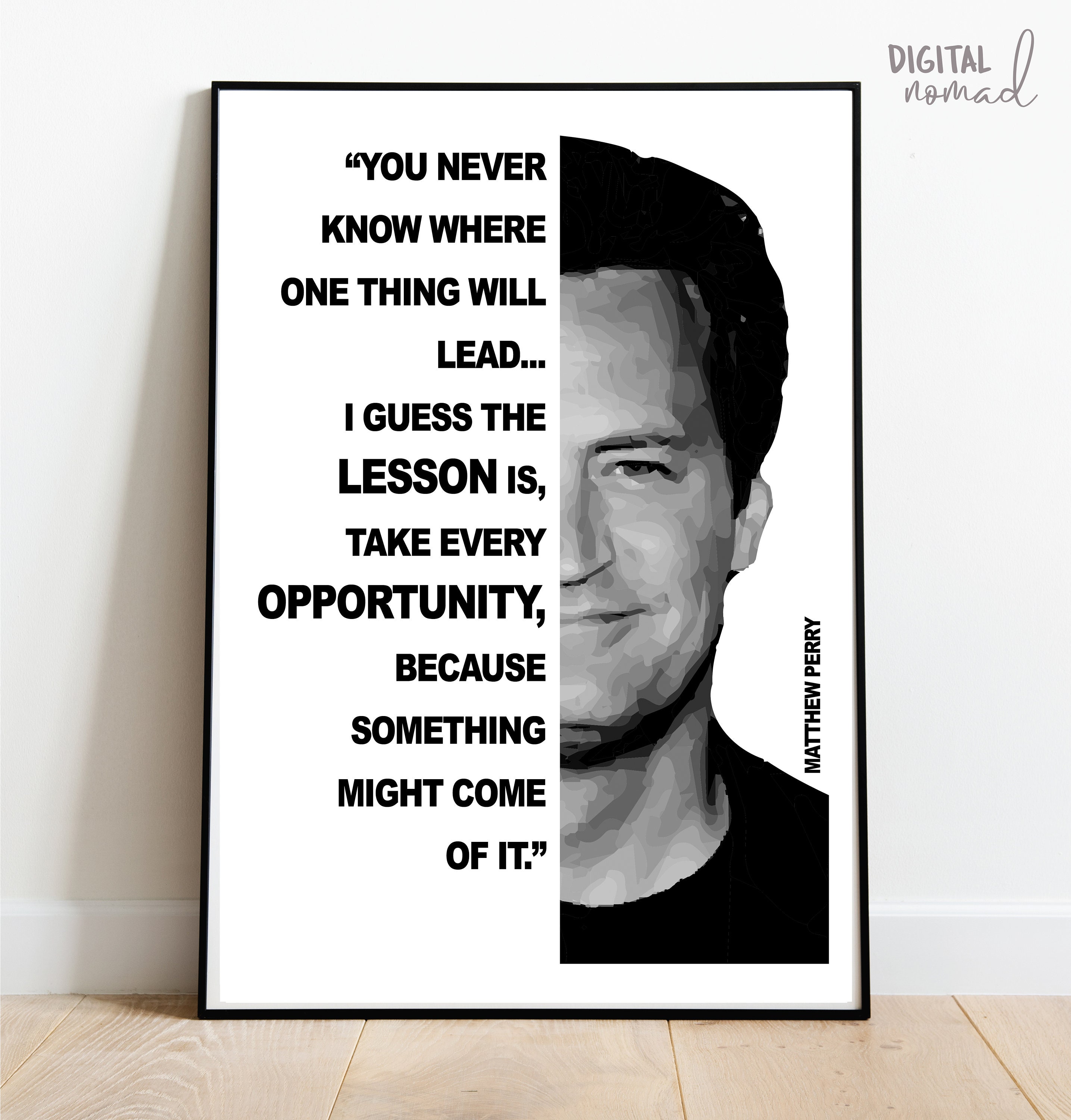 Matthew Perry - Canadian American Actor Poster sold by Vandal Scanty ...