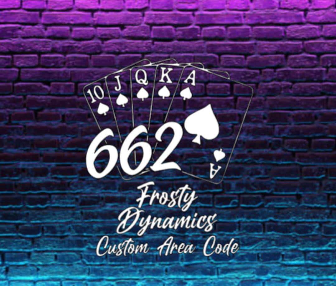 Area Code Decal With Cards Car Decal Truck Decal Cool - Etsy