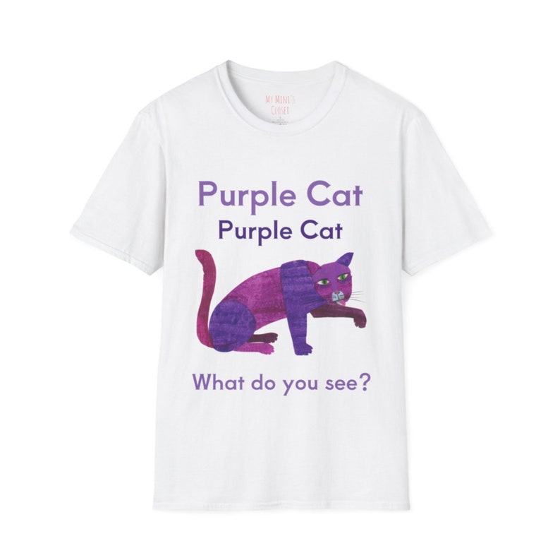 Brown Bear Brown Bear Eric Carle Toddler's Tee Purple Cat - Etsy