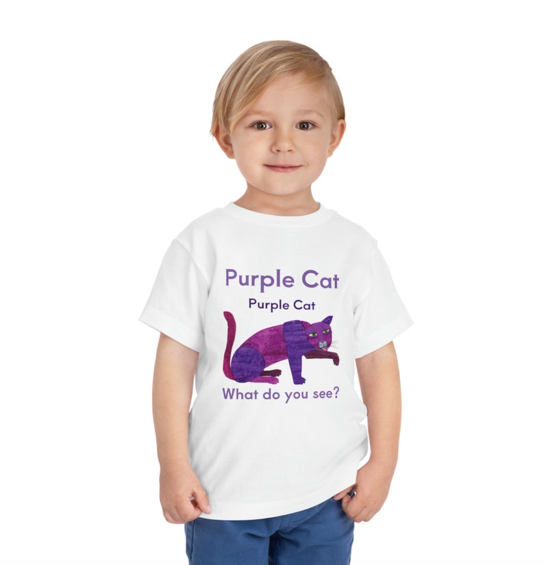 Brown Bear Brown Bear Eric Carle Toddler's Tee Purple Cat - Etsy