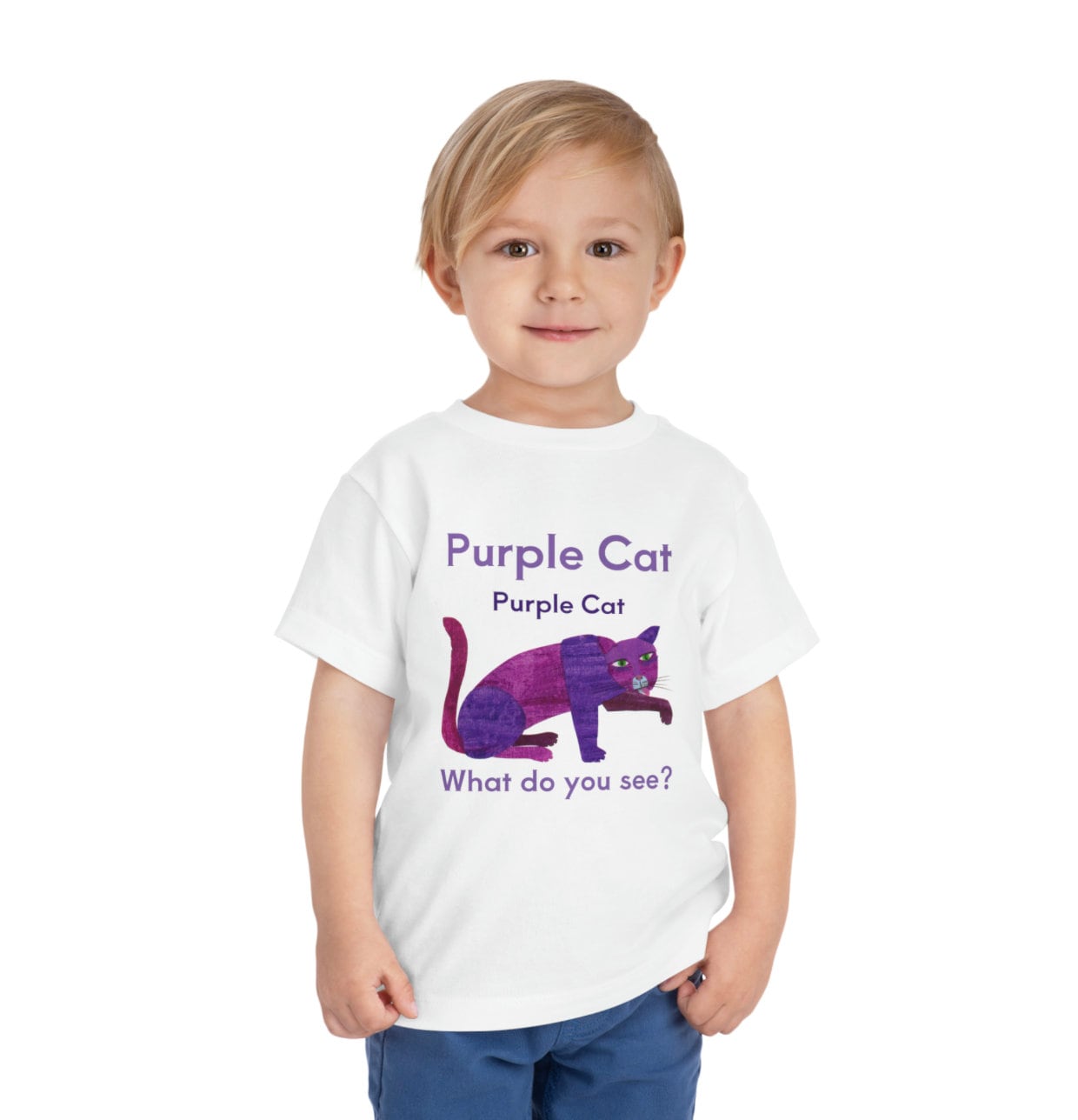 Brown Bear Brown Bear Eric Carle Toddler's Tee Purple Cat - Etsy