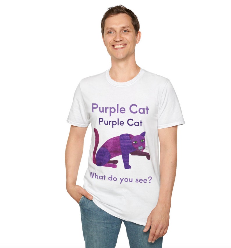 Brown Bear Brown Bear Eric Carle Toddler's Tee Purple Cat - Etsy