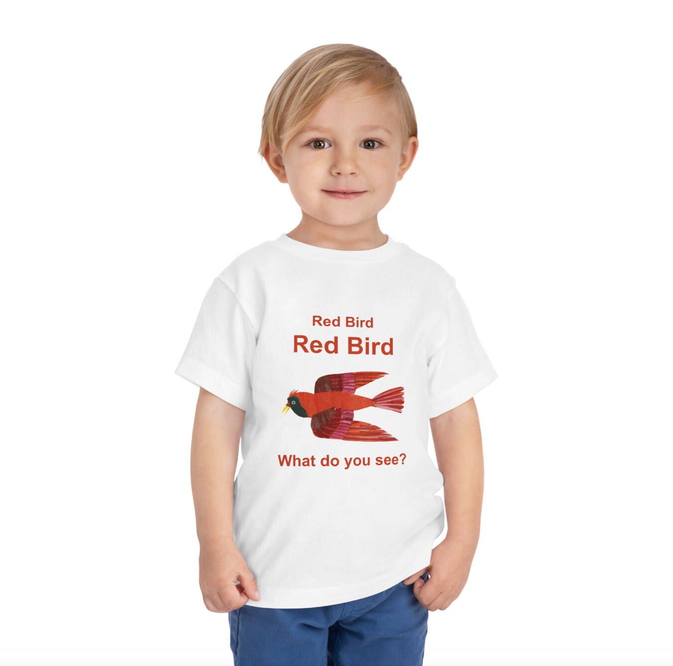 Brown Bear Brown Bear Eric Carle Tee Red Bird - Etsy