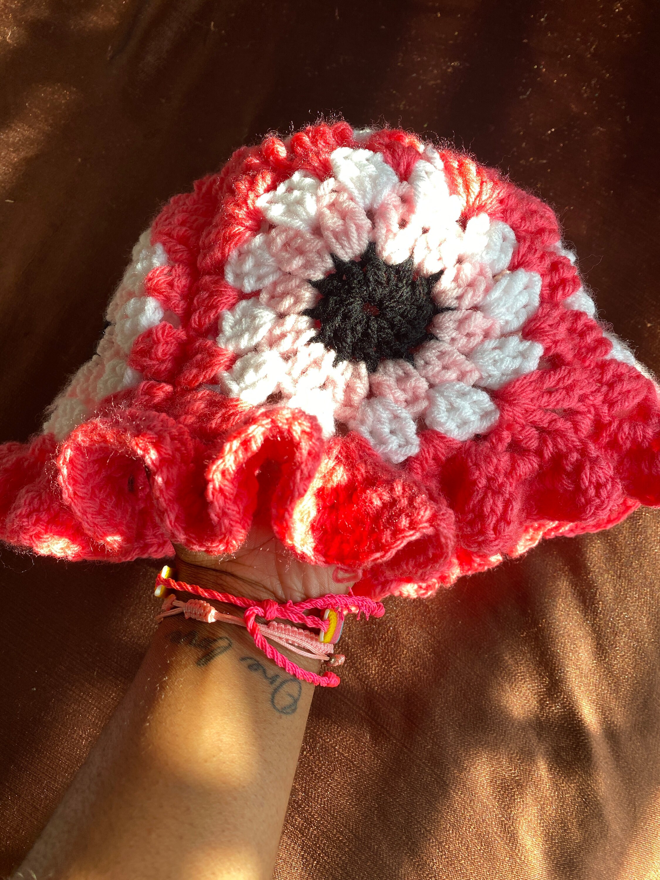 Evil Eye Granny Square Hat - Etsy