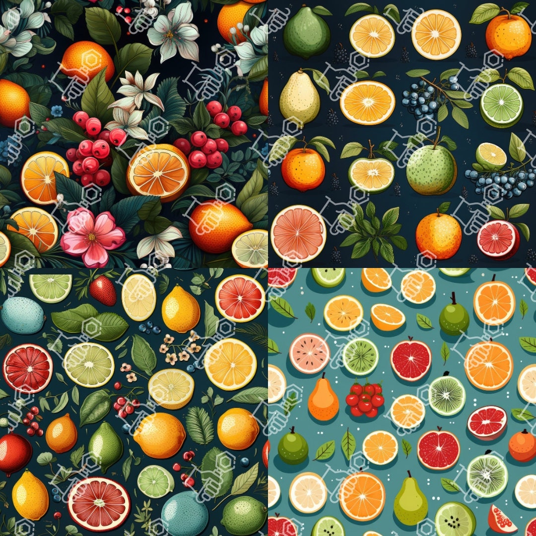 Fruits Seamless, Fruits Pattern, Fruits Background, Seamless, Pattern ...